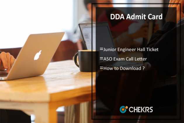 DDA Admit Card 2024 - Download ASO Junior Engineer Hall Ticket