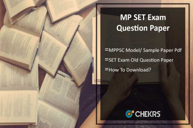 MP SET Exam Previous Question Paper- MPPSC Model/ Sample Paper