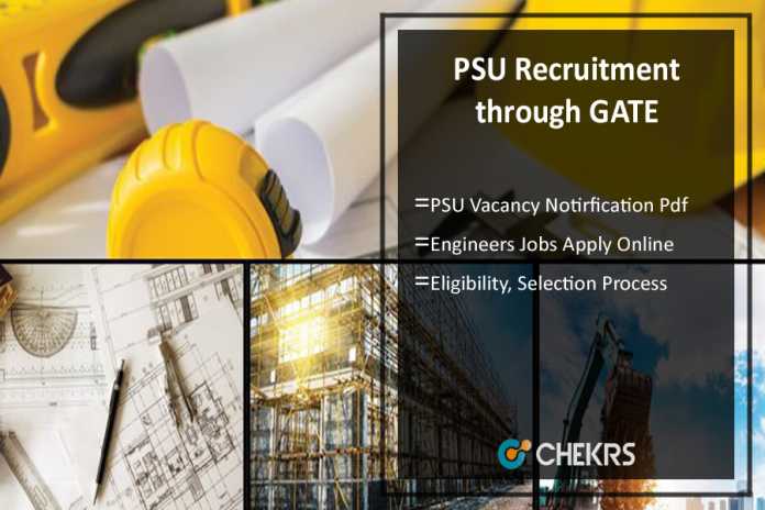PSU Recruitment through GATE 2025 Engineers Jobs Notification