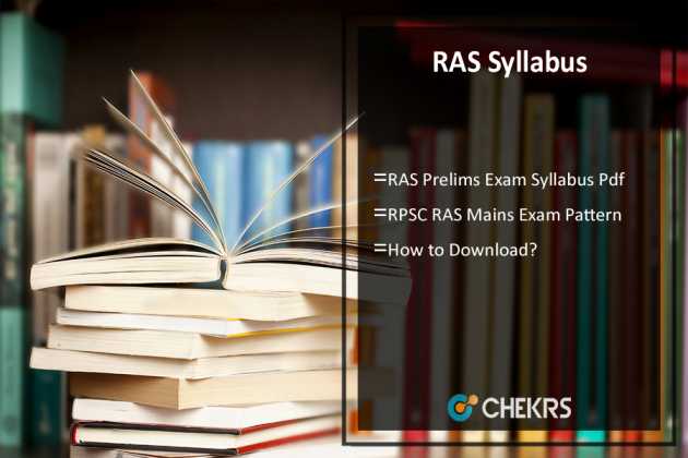 RPSC RAS (Prelims-Mains) Syllabus 2024 New Exam Pattern pdf