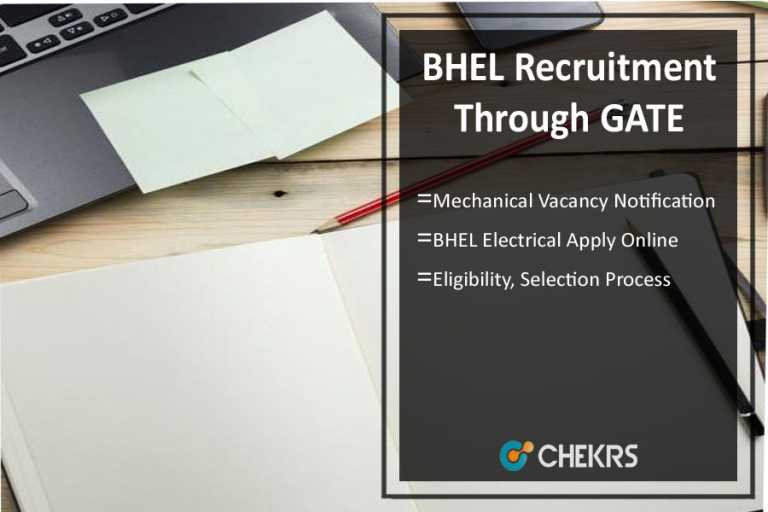 BHEL Recruitment Through GATE 2024: Online Form, Date, Cut Off