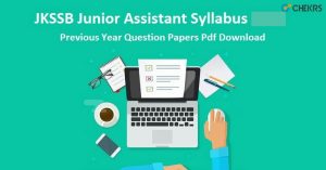 JKSSB Junior Assistant Syllabus 2025, Download Pdf Previous Year Papers