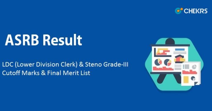 ASRB LDC Result 2024 - Steno Cutoff Marks, Merit List