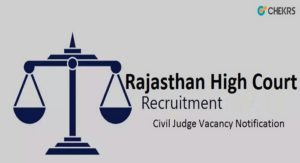 Rajasthan High Court Civil Judge Recruitment 2024 - Apply Online