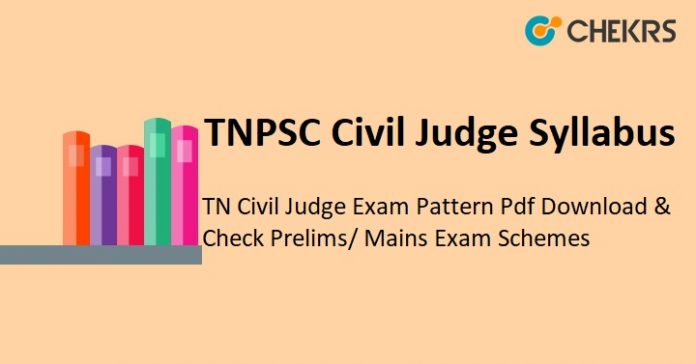 TNPSC Civil Judge Syllabus 2025- TN Civil Judge Exam Pattern Pdf
