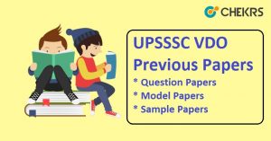 UPSSSC VDO Previous Question Papers - VDO Model Paper in Hindi