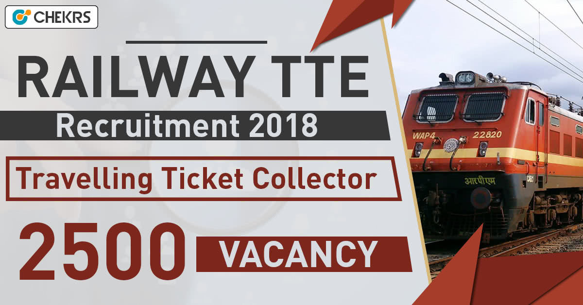 Railway TTE Recruitment 2024- Travelling Ticket Examiner Vacancy